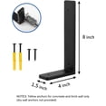 10"x 6"Shelf Bracket ,L Shelf Brackets,max Load 300lbs, Premium Alloy ...