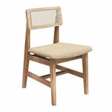 DHP Eleni Cane Dining Chairs, Set of 2, Cream/Seadrift - Walmart.com