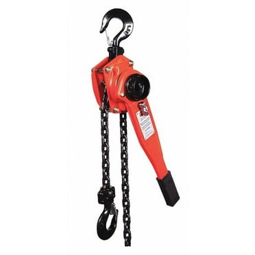 CM Columbus McKinnon Lever Chain Hoist, 1 1/2 Tons Cap., 10 ft Lifting ...