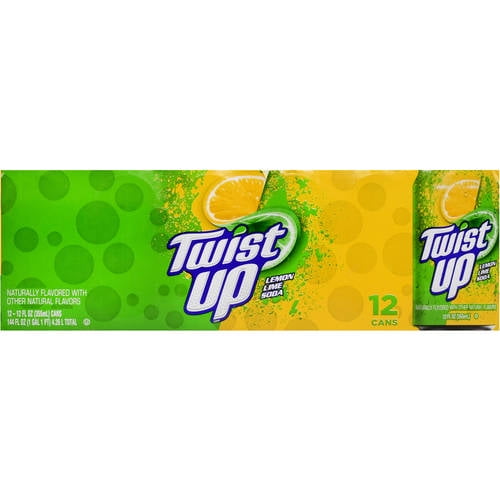 Great Value Twist Up Lemon Lime Soda Pop, 12 Fl Oz, 12 Pack Cans ...