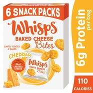 Whisps Baked Crisps Snacks: Cheddar Cheese & Pretzel Bites, 100% Real ...