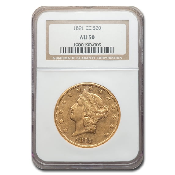 1891-CC $20 Liberty Gold Double Eagle AU-50 NGC - Walmart.com