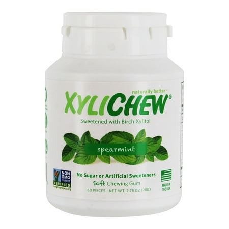 XyliChew - Sugar Free Soft Chewing Gum Spearmint - 60 Piece(s ...