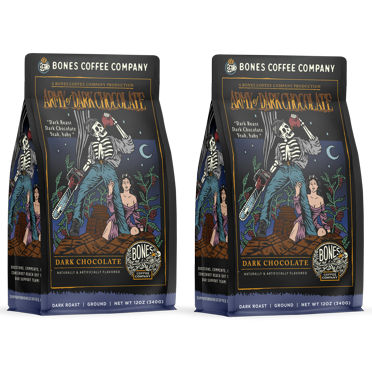 (2 pack) Bones Coffee Dark Roast Ground Coffee | 12 oz Army of Dark ...