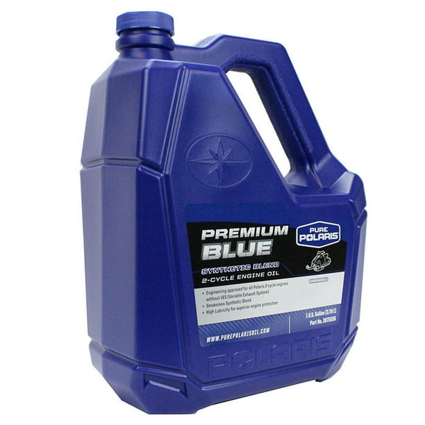 Polaris New OEM Synthetic Premium Blue 2-Cycle Oil, 1 Gallon, 2875036 ...