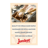 Junket Ice Cream Mix Very Vanilla Flavor, Homemade Style, 4 Ounce Pack ...