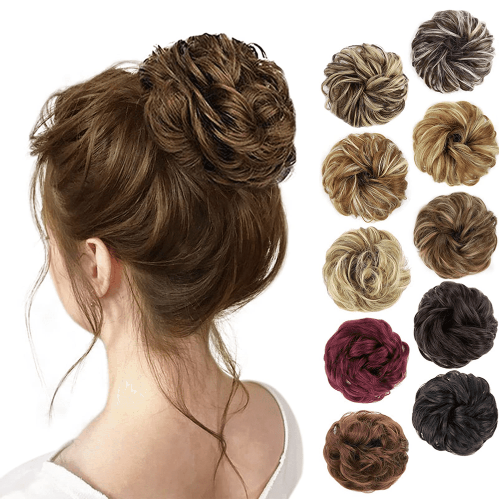 Click here for Estbridg 1pcs Messy Bun Hair Scrunchies Curly Wavy... prices