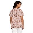 Binienty Highland Cow Floral Pattern Nursing Shirt Short Sleeve ...