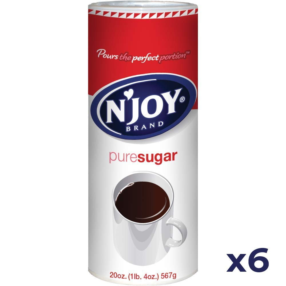 NJoy Sugar Canisters, 20 Ounce, (Pack of 6) - Walmart.com - Walmart.com