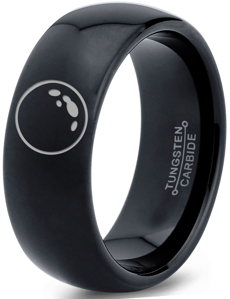 Zealot Jewelry - Tungsten Astronomical Space Full Moon Band Ring 8mm ...