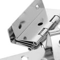 BESTYASH 10Pcs Metal Folding Hinge Plated Silver Cabinet Fitting ...