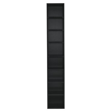 "Bowery Hill Black Media Storage Rack - 64"" CD/DVD Organizer with ...