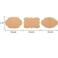 Nvzi Kraft Mason Jar Labels Natural Brown Paper Decorative Stickers ...
