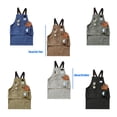 AOOOWER Reinforced Canvas Workshop Apron With Multiple Tool Pocket For ...