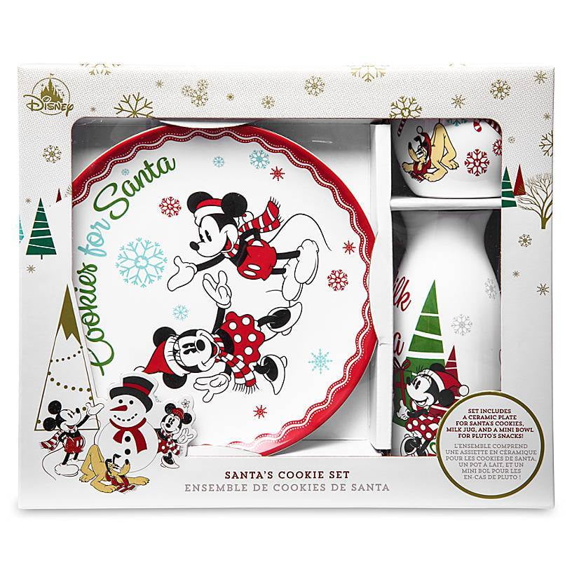Disney Store Mickey Mouse and Friends Holiday Milk and Cookies Set New ...