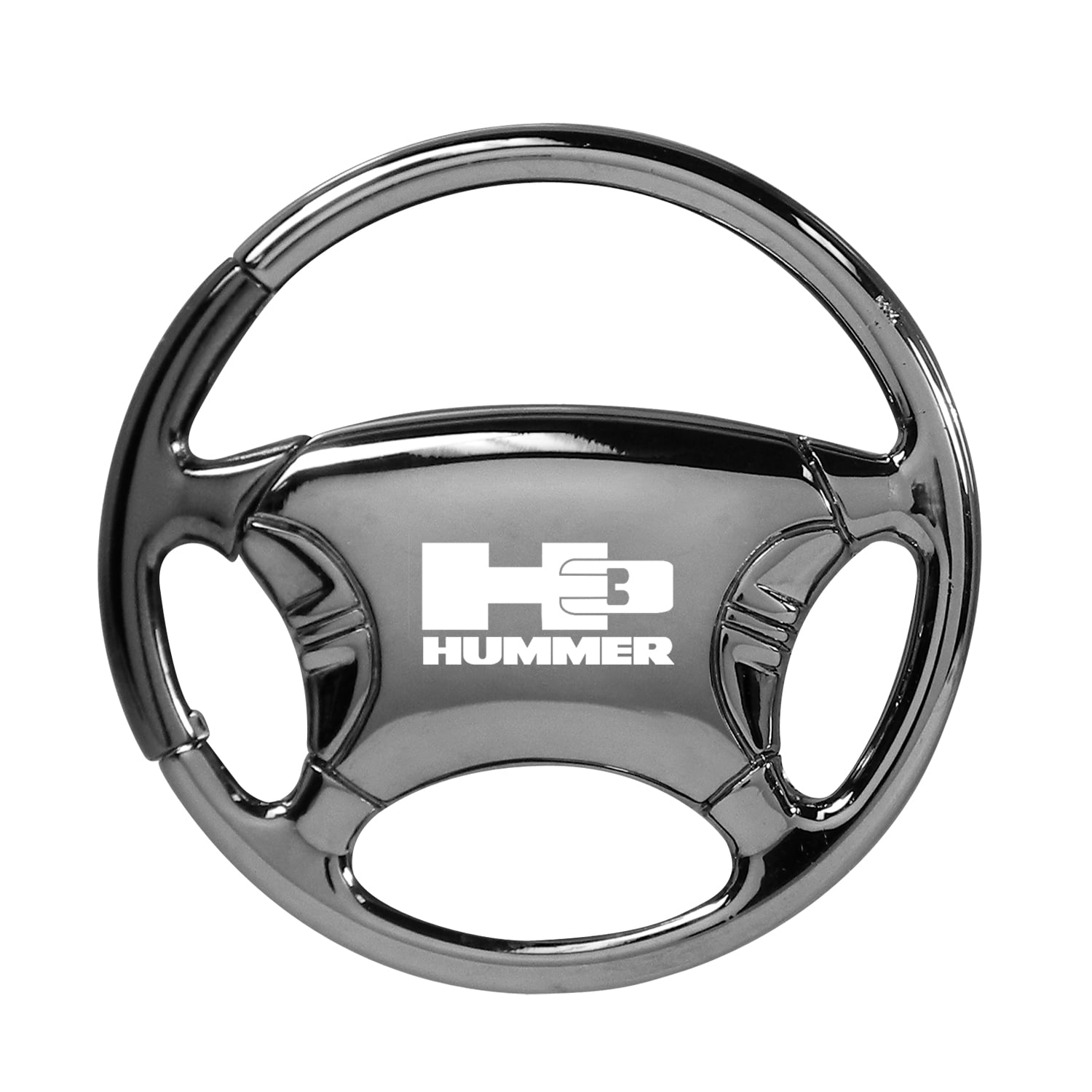 hummer h3 black chrome steering wheel key chain - Walmart.com