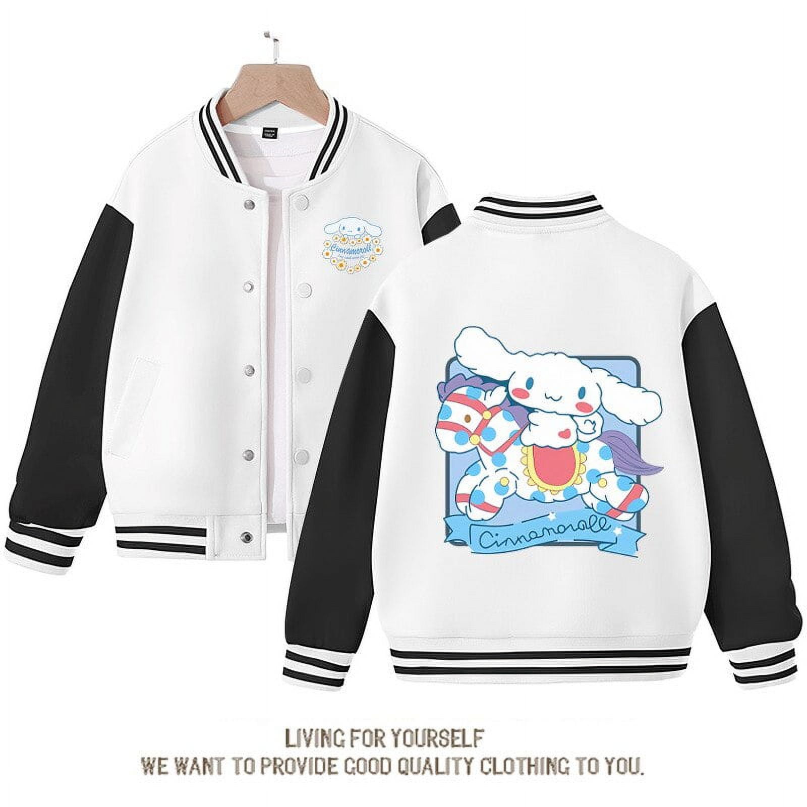 Sanrio Cinnamoroll Jacket Hello Kitty Kuromi Overcoat Child Hoodies ...