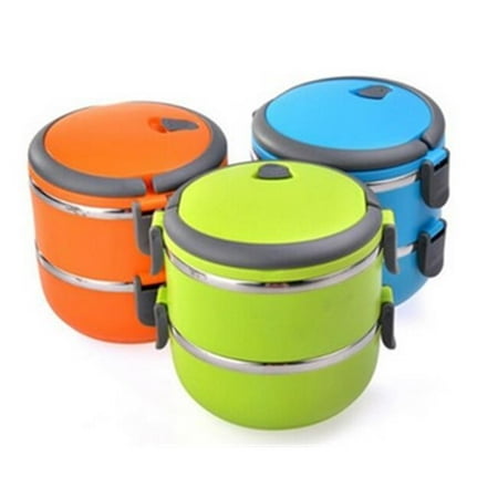 Star Distributors 1136 Stainless Steel Lunch Box - 2 layer | Walmart Canada