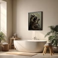 Affixzi Bathroom Wall Art, Moody Animal Portrait, Dark Humor Decor ...