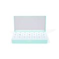 PORT X POLISH Weekly Pill Organizer AM/PM 2X Daily, Compact Travel Pill ...