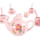 Kids Tea Set-Mini Porcelain Tea Party 17pc. Play Set with Carrying ...