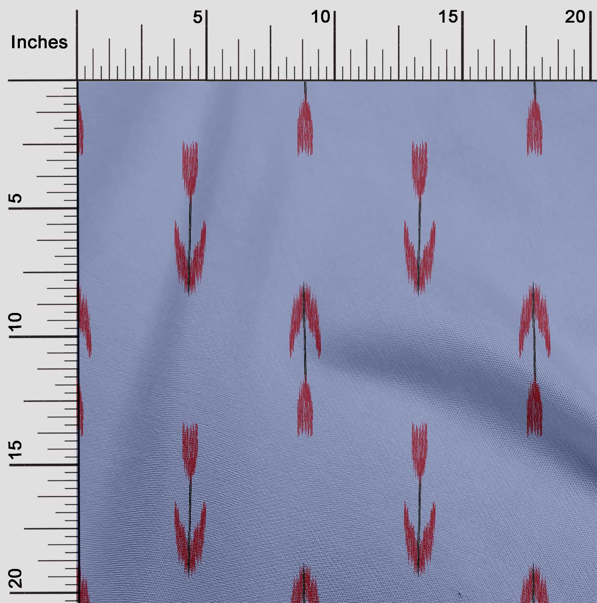 oneOone Viscose Chiffon Fabric Arrow Ikat Print Fabric By The Yard 42 ...