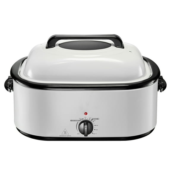 Oster 18 Quart Red Roaster with High Dome & Self-Basting Lid - Walmart.com