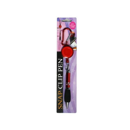 Snap clip pen with retractable cord - Pack of 24 | Walmart Canada