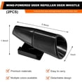 Deer Whistles for Cars (2 Pack) - Waterproof Animal Warning Device ...