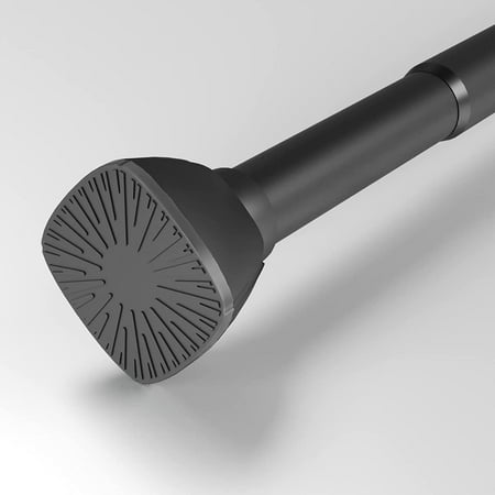 Shower Curtain Rod 31-45 inches/Matt Black Tension Curtain Rod No Drill ...