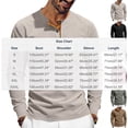 Antinious Men Solid Stand Collar Button Long Sleeve Loose Casual T ...
