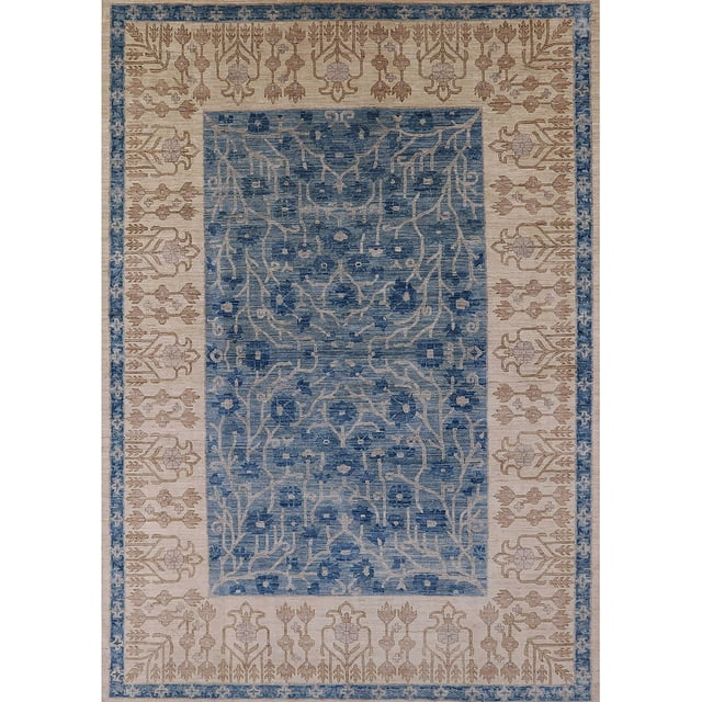 Ahgly Company Indoor Rectangle Mid-Century Modern Gray Oriental Area ...