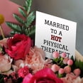 3drose, Married to a Hot Physical Therapist Typography, 6 Greeting ...