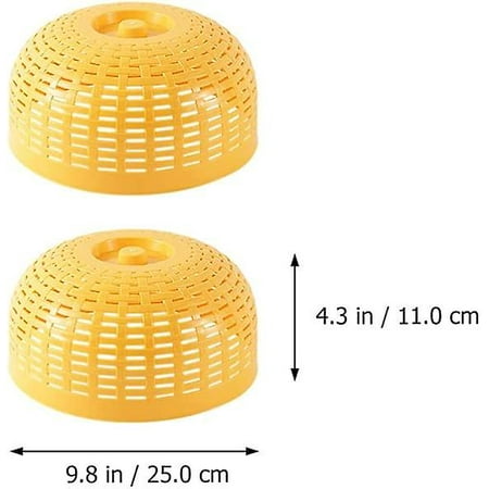 2 Pieces Plastic Food Mesh Round Dome Food Tent Umbrella Anti Fly Bugs ...