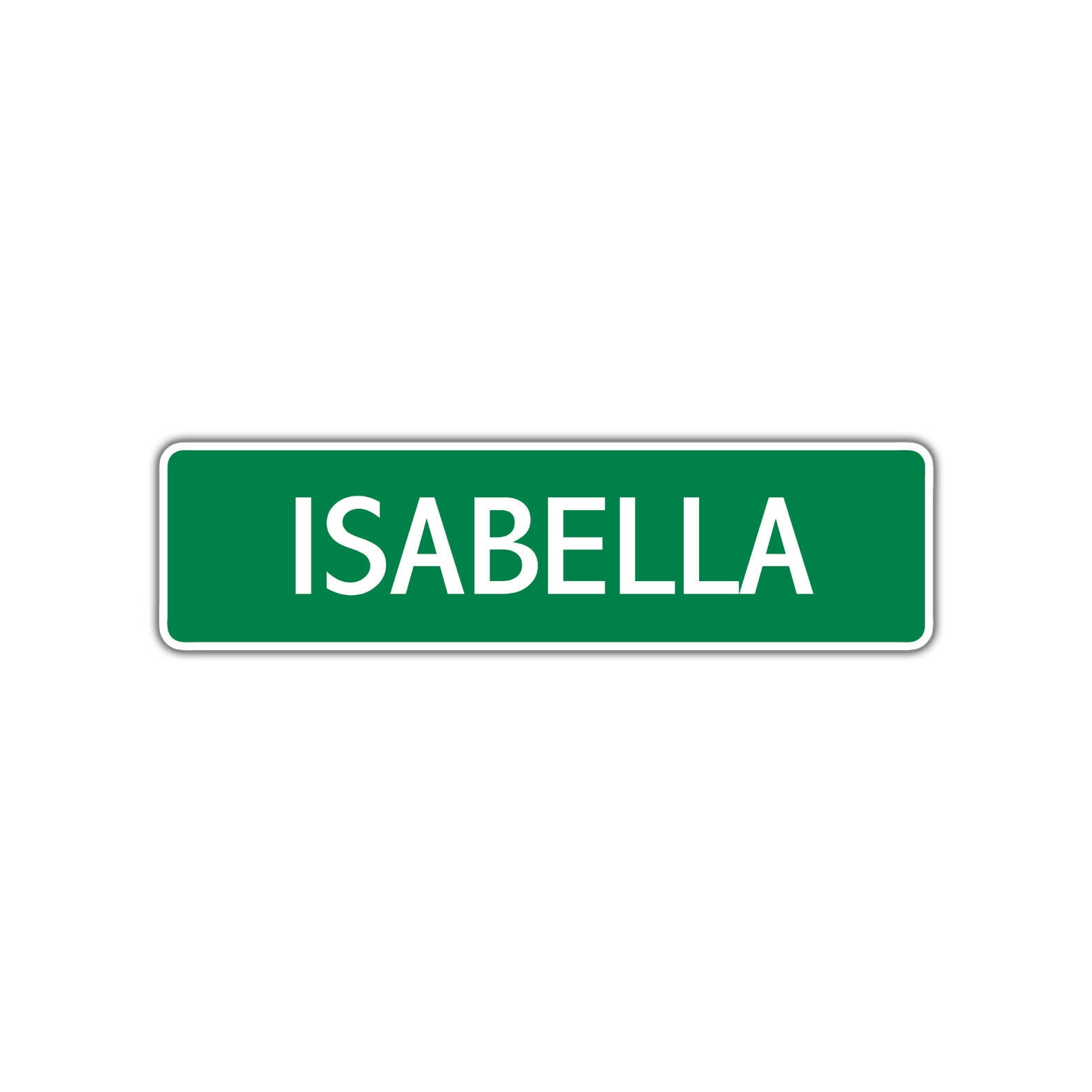 Isabella Girls Children Name Letter Printed Wall Plaque Decoration ...