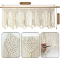 GALMAXS7 Macrame Valance Wall Hanging Boho Valance Window Treatments ...