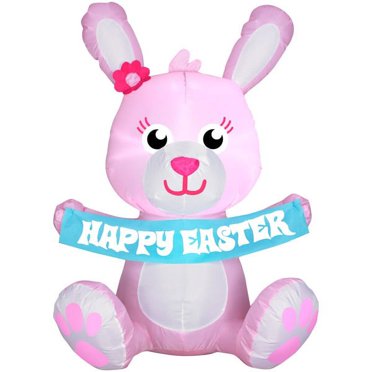 42 Happy Easter Bunny Airblown - Walmart.com