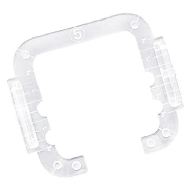 Ymiko Creative Grid Quilting Ruler, Acrylic Craft Cloth Measure Tools ...