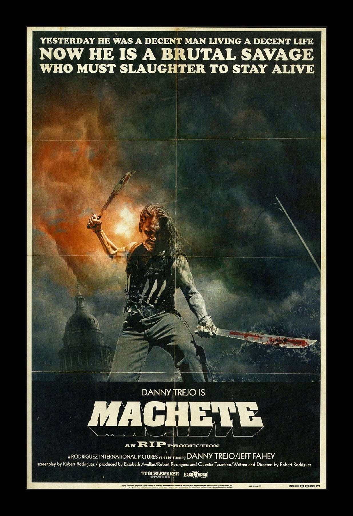 MACHETE - 11x17 Framed Movie Poster - Walmart.com