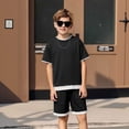 Bmisegm Boys Summer Outfits Soft Comfortable Two Piece Loungewear for ...