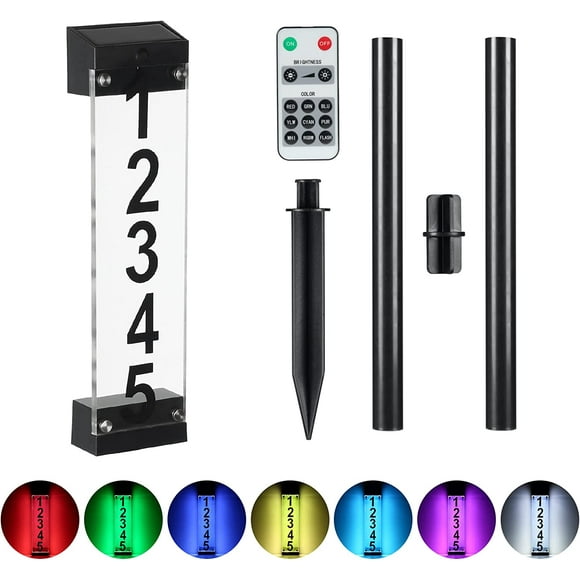 Solar Powered Address Signs