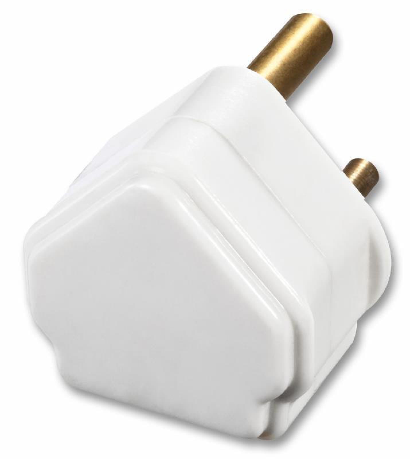 MASTERPLUG - White 3 Pin, 2A Round UK Mains Plug - Walmart.com