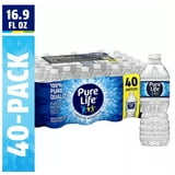 Pure Life Purified Water, 40 Pack Bottled Water, 16.9 fl. oz - Walmart.com