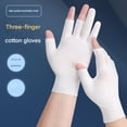 10Pieces Finger Cotton Gloves Flexible for Labor Construction and ...