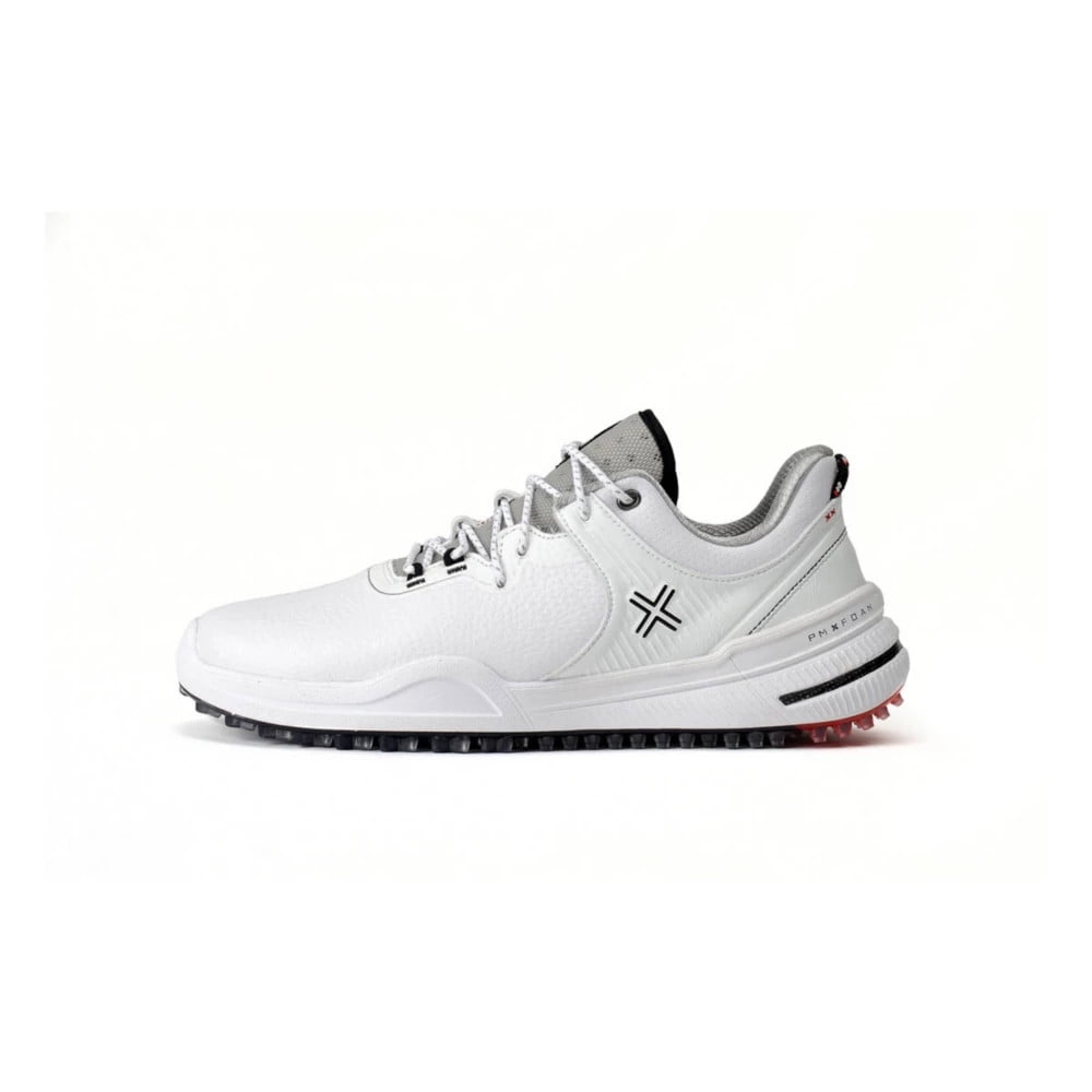 NEW Mens Payntr X 002 LE Spikeless Golf Shoes White / Gray / Red Size ...