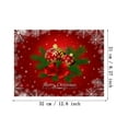 Placemat (On Sale) Waterproof Red Christmas Placemats for Dining Table ...