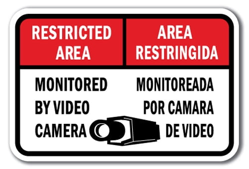 Restricted Area Monitored By Camera - Area Restringida Monitoreada ...