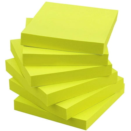 Pop Up Sticky Notes 3x3 Refills Self Stick Notes 6 | Walmart Canada