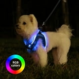 LED Dog Harness Rechargeable, Lighted Dog Vest Harness for Night ...
