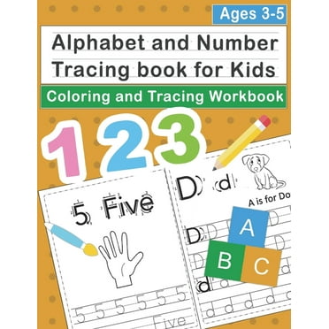 Handwriting Workbook for Kids Coloring Book for Kids Ages 4-8: Trace ...